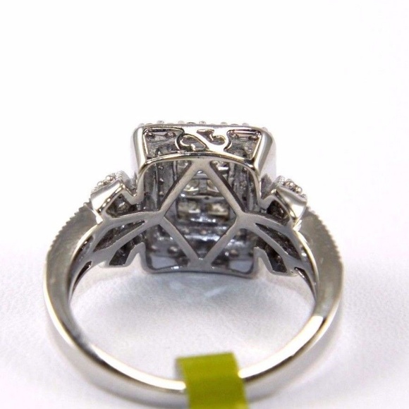 Jewelry | Princess Cut Diamond Invisible Ring 14k Wg 11ct | Poshmark